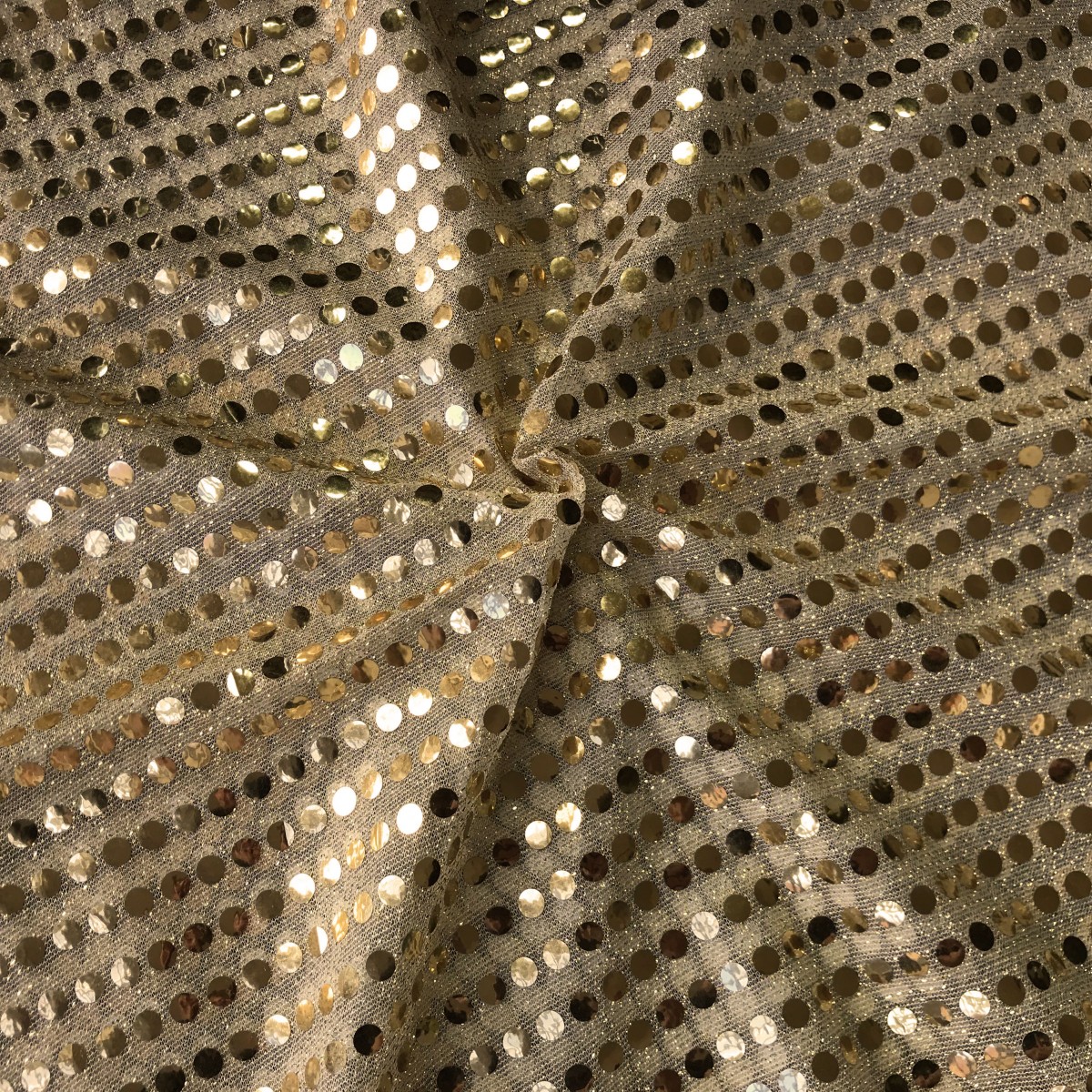 6mm Round Sequins Gold/Gold